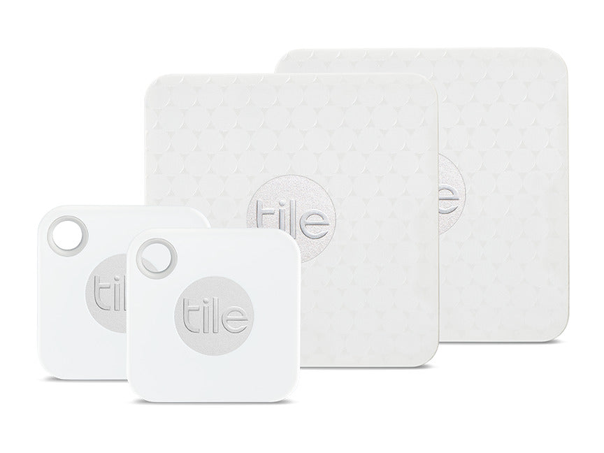 Tile Combo Retail 4 Pack (2 x Mate (With Replaceable Battery), 2 X Sli ...